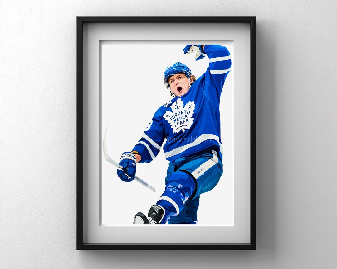 William Nylander Toronto Maple Leafs NHL Digital Art Illustration Print ...
