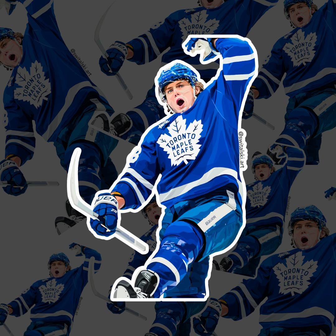 William Nylander Toronto Maple Leafs NHL Digital Art Illustration ...