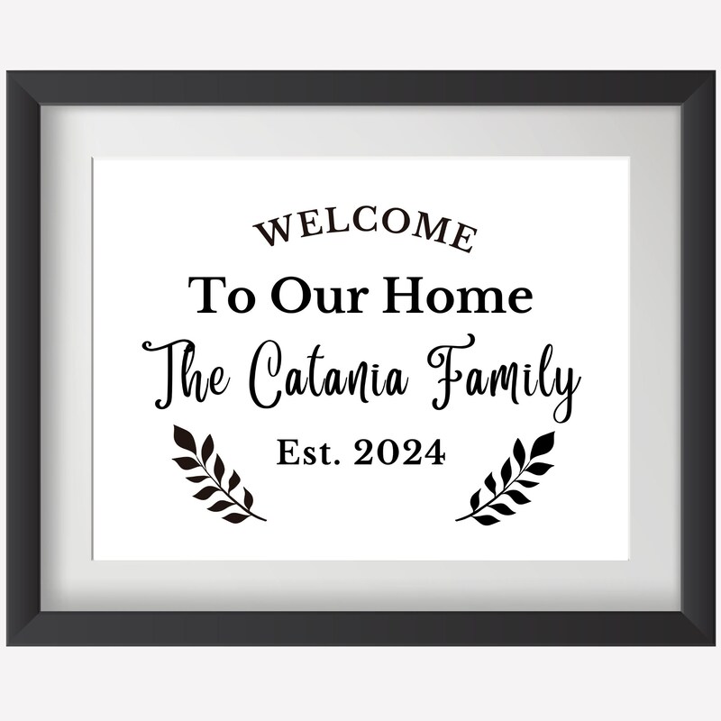 Welcome to Our Home Print - Etsy