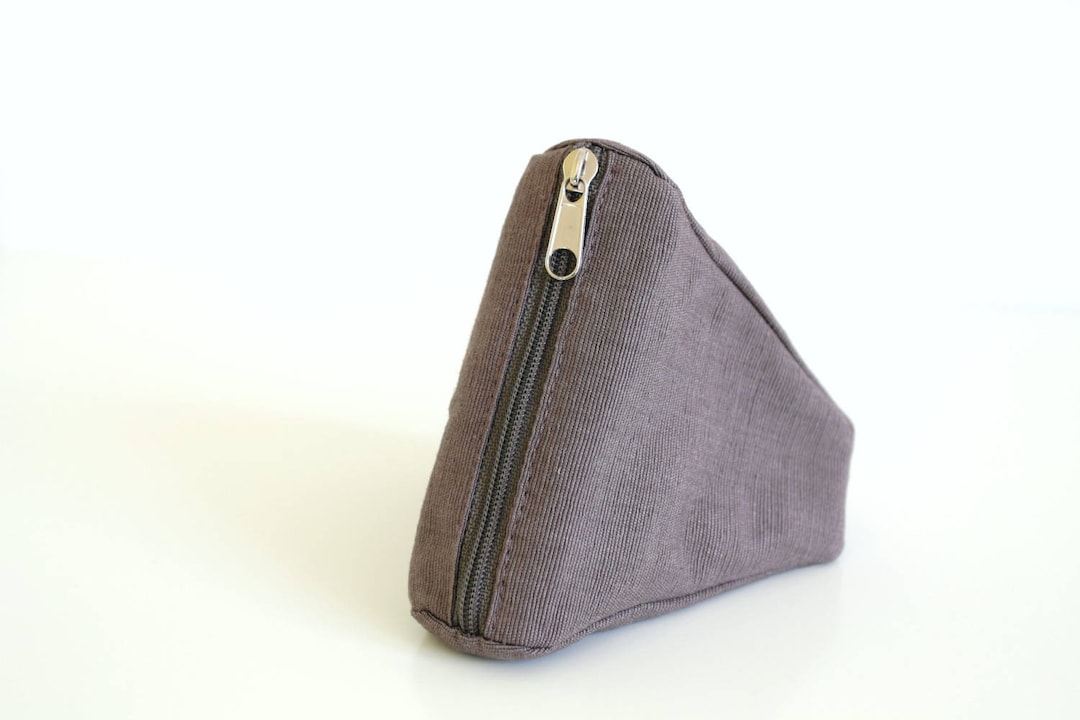 Organic Cotton Pouch, Light Brown Pouch, Coin Purse, Mini Organizer ...