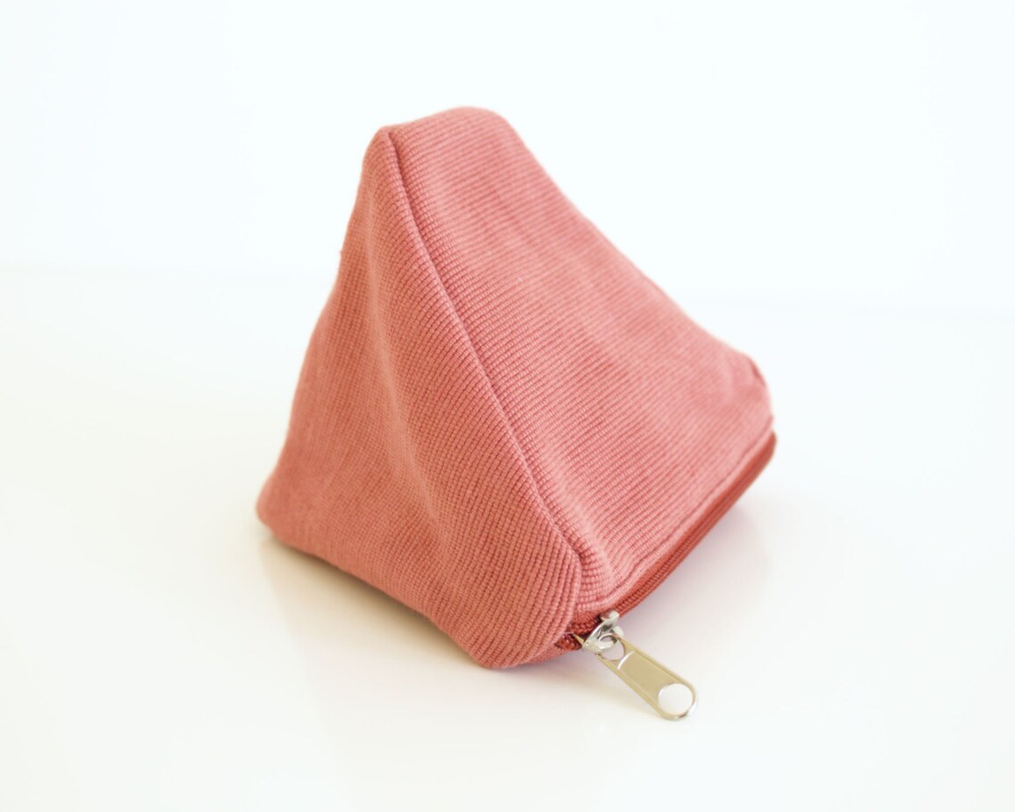 Small Cotton Pouch, Cedarwood Pouch, Coin Purse, Mini Organizer, Zipper ...
