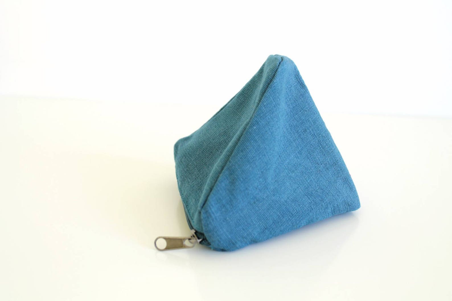 Organic Cotton Pouch Blue Pouch Coin Purse Mini Organizer - Etsy