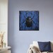 Blue Beetle Art Print, Modern Insect Wall Art, Nature-inspired Home ...