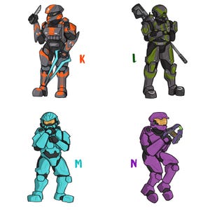 Red Vs. Blue RVB Acrylic Charm Keychain - Etsy