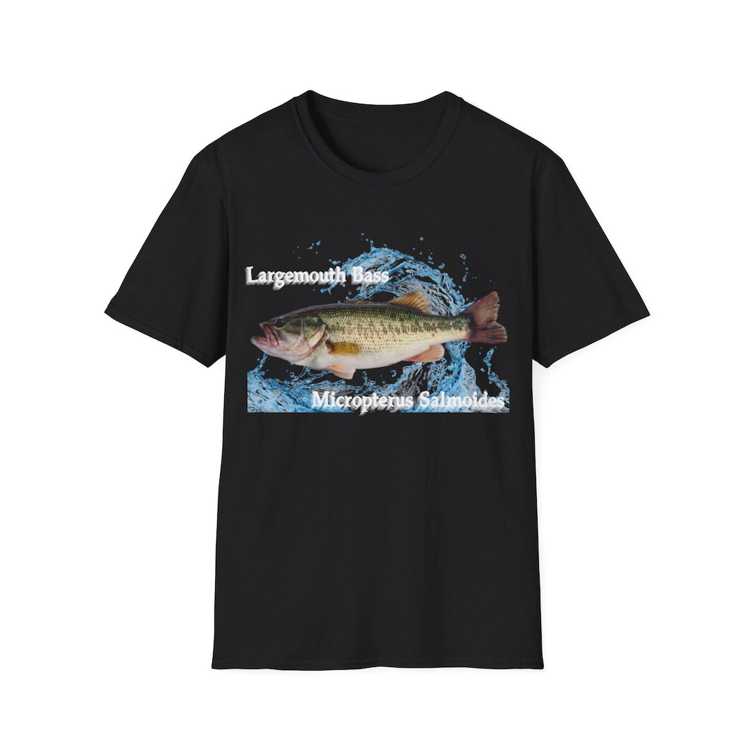 Freshwater Fish Species Largemouth Bass Fisherman T Shirt Fishing Shirt ...