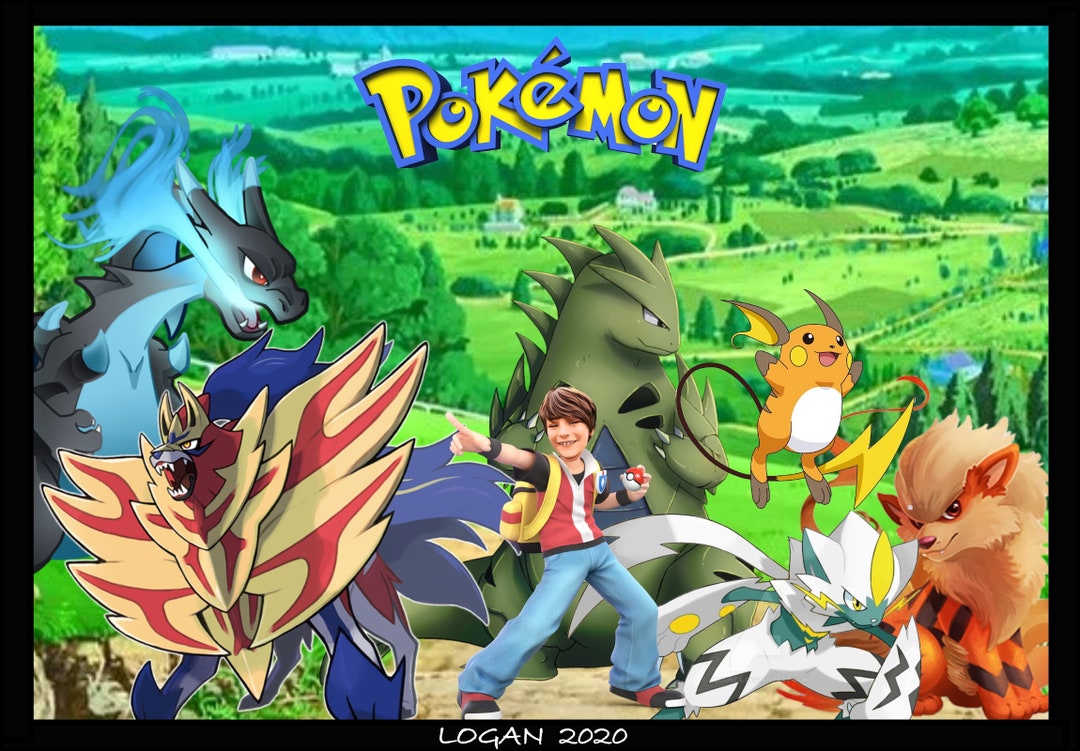 Custom Poke Poster Portrait Anime Me Custom Art Poster Poke Father's ...