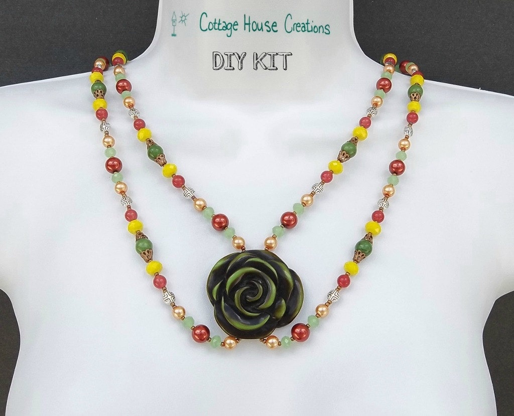 Summer Solstice Boho Necklace Kit - Etsy