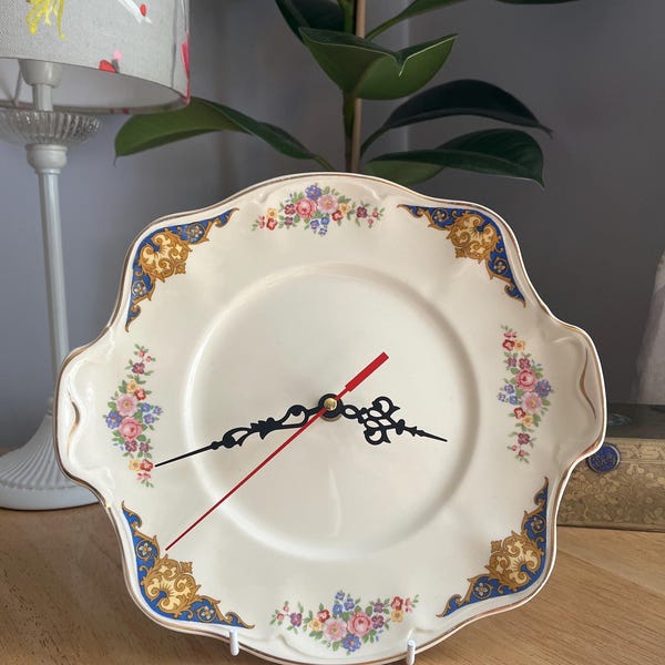 Ceramic Plate Clock - Etsy UK