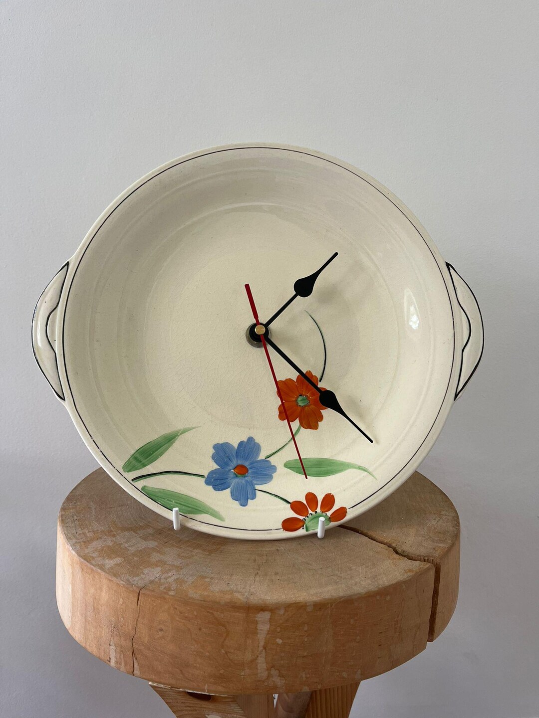 Upcycled Vintage Plate Wall Clock - Etsy