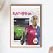 Raphinha Poster, Cartoon Barcelona Poster La Liga Poster Sports Poster ...