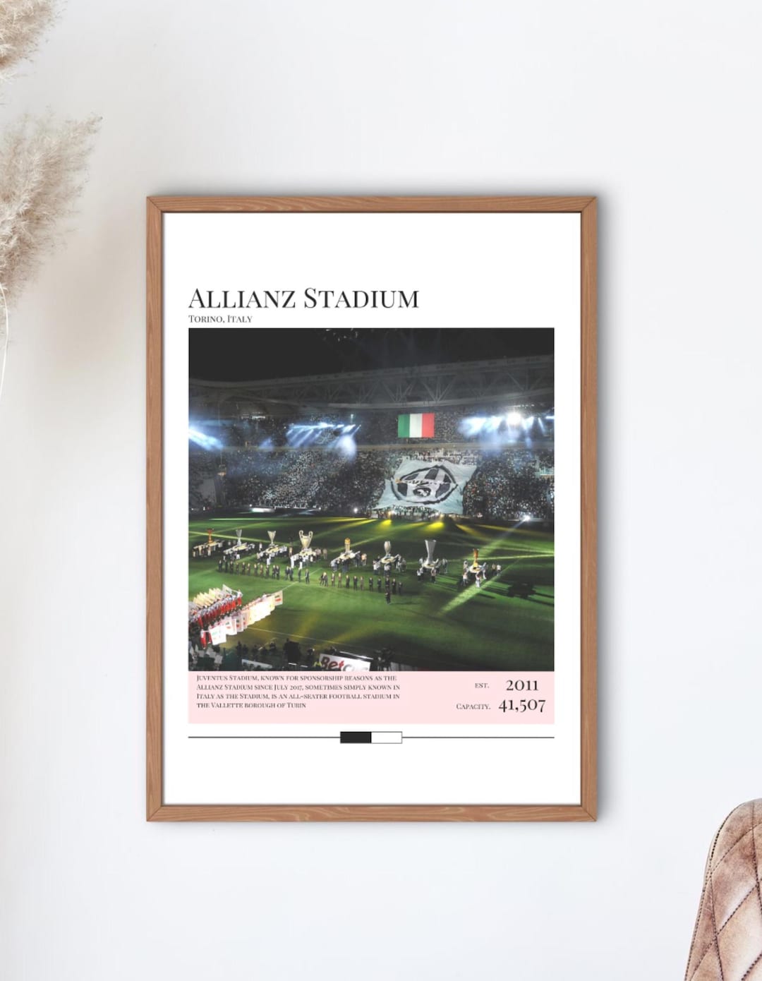 Allianz Stadium Poster, Juventus Poster Print, Football Stadium Poster ...