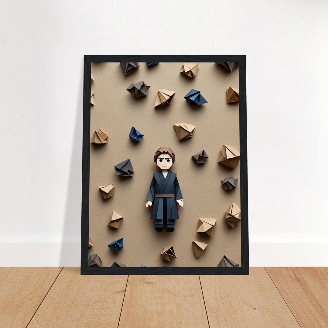 Anakin Skywalker Origami Style Digital Art, Star Wars Style Poster, Sci ...