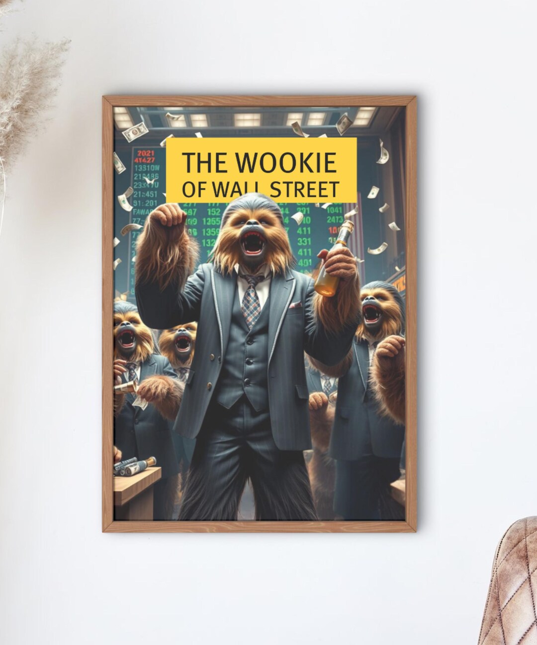 The Wookie of Wall Street, Star Wars Parody Poster, Star Wars Poster ...