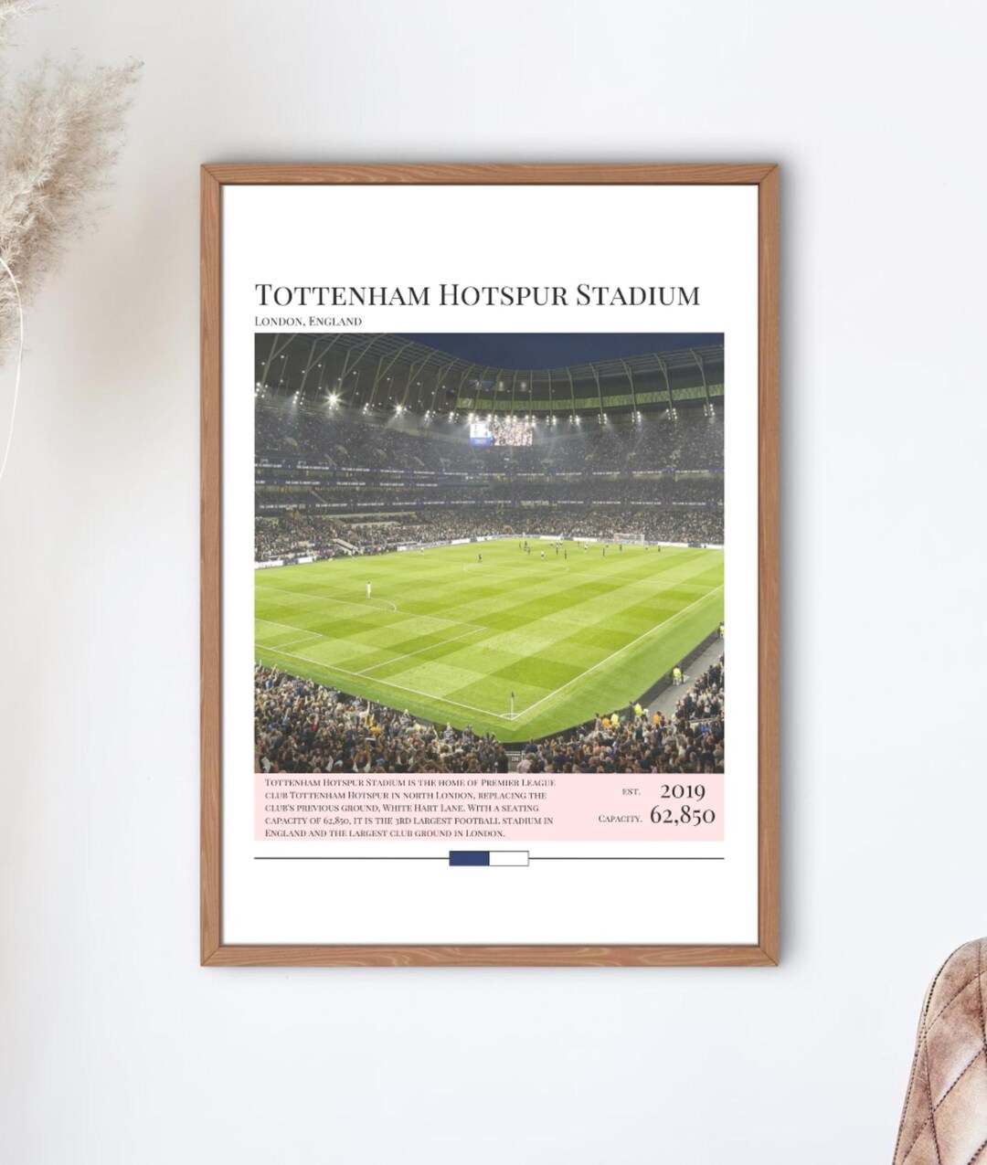Tottenham Hotspur Stadium Poster, Spurs Poster Print, Football Stadium ...