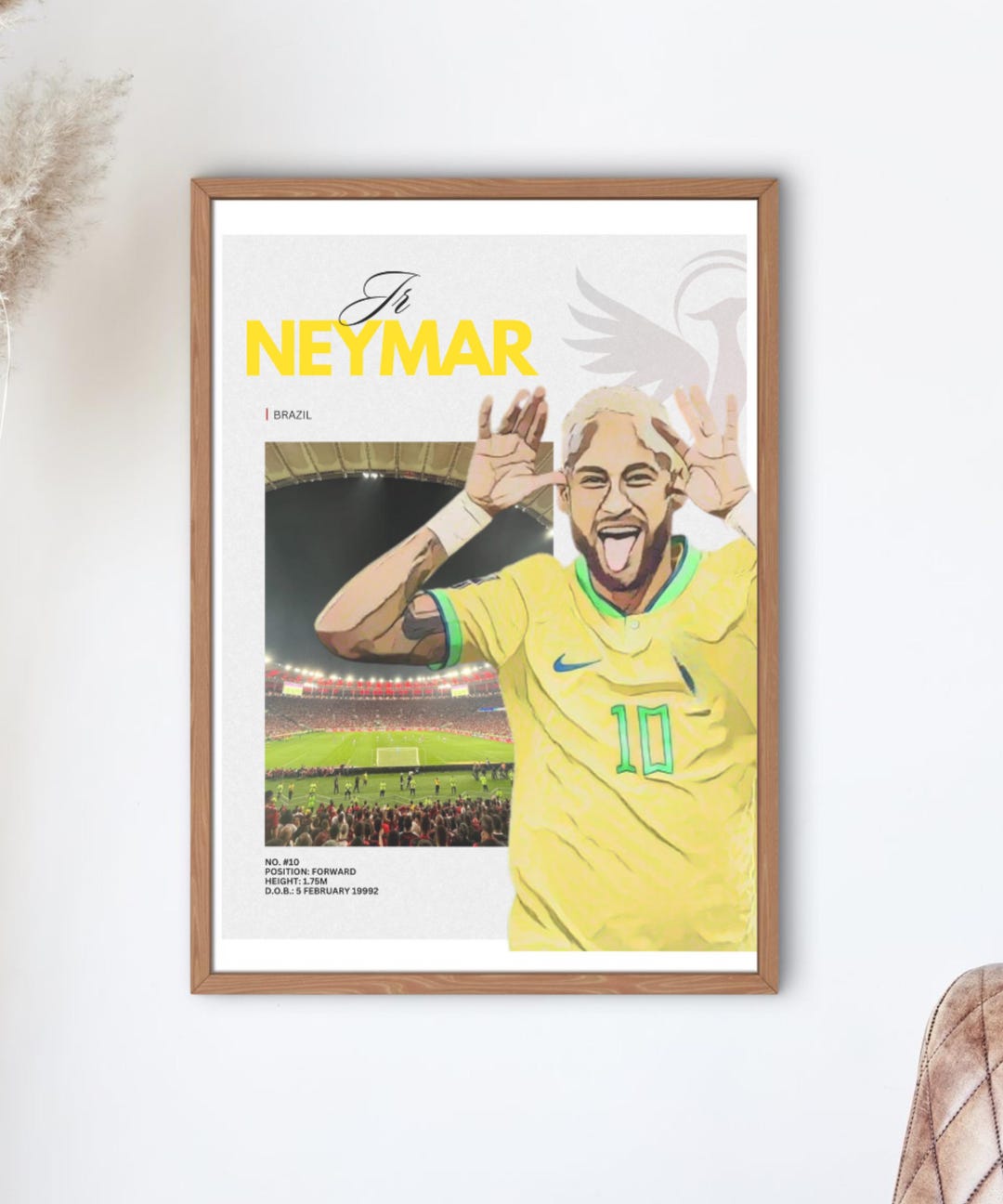 Neymar Poster, Brazil Poster, Neymar Jr Poster, Sports Poster, Soccer ...