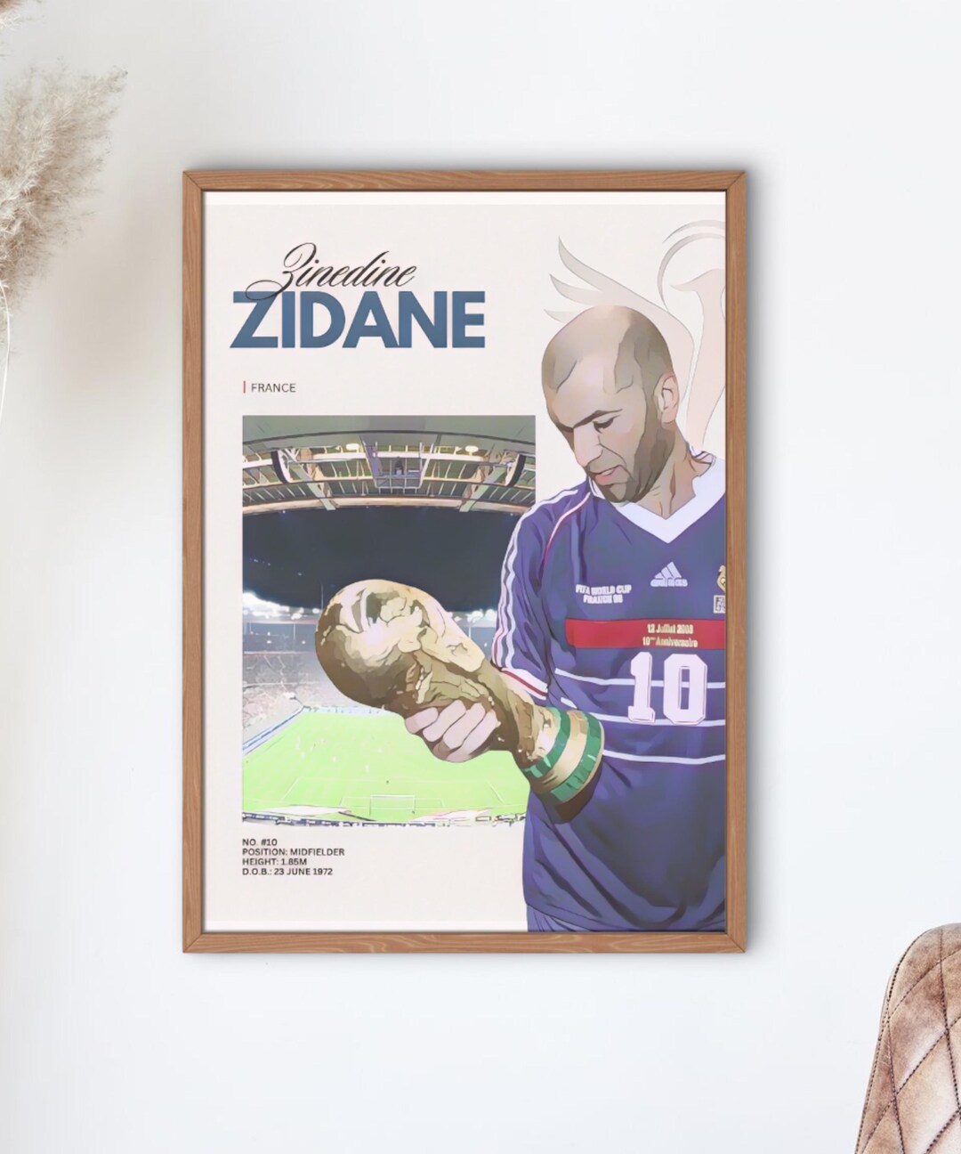 Zinedine Zidane Poster, France Poster French Team Poster Sports Poster ...