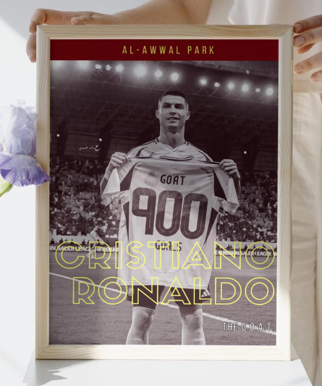 Cristiano Ronaldo Poster, Ronaldo Print, CR7 Poster Gift, Ronaldo Al ...