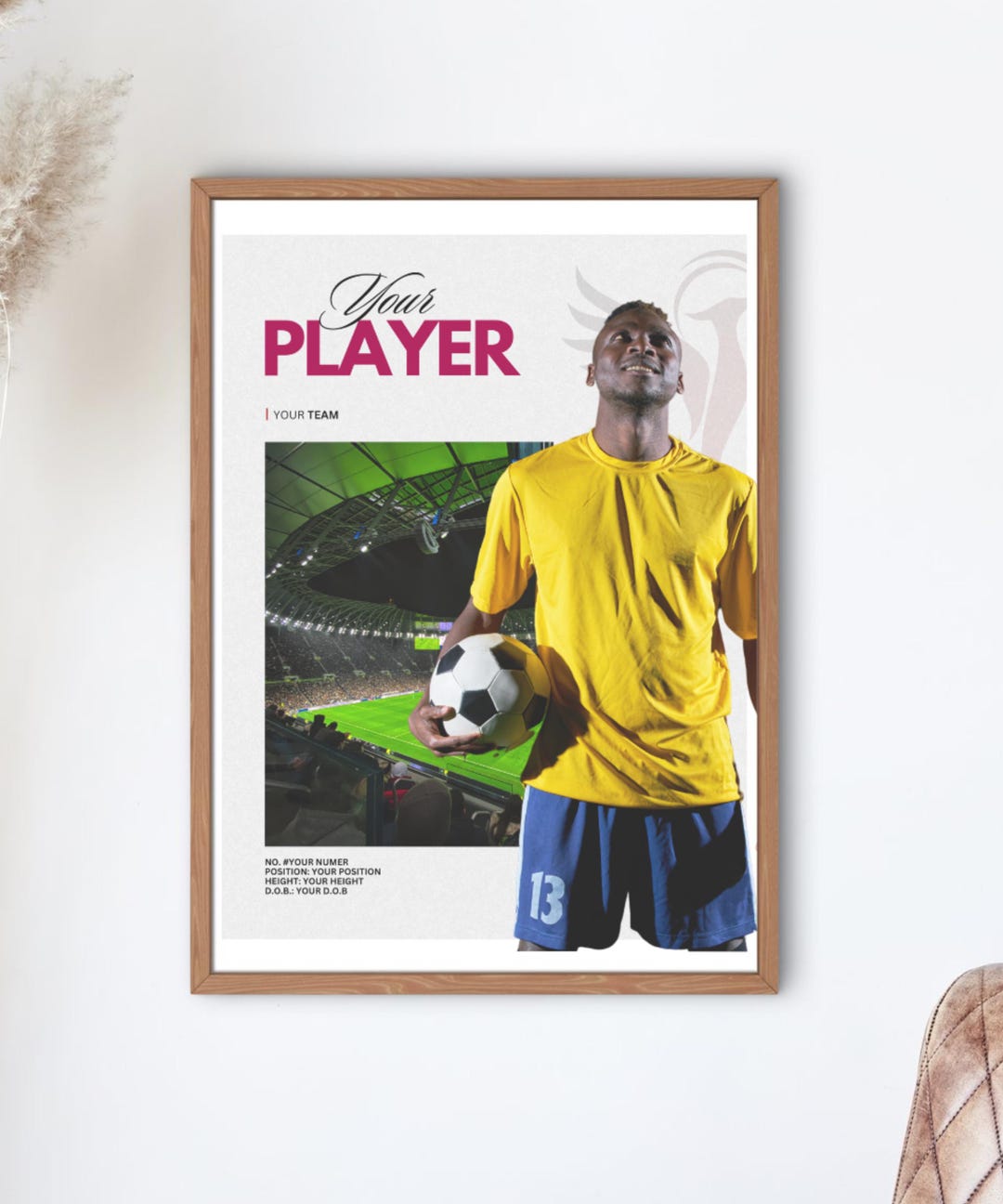 Custom Soccer Poster, Personalised Poster Sports Player Poster Sports ...