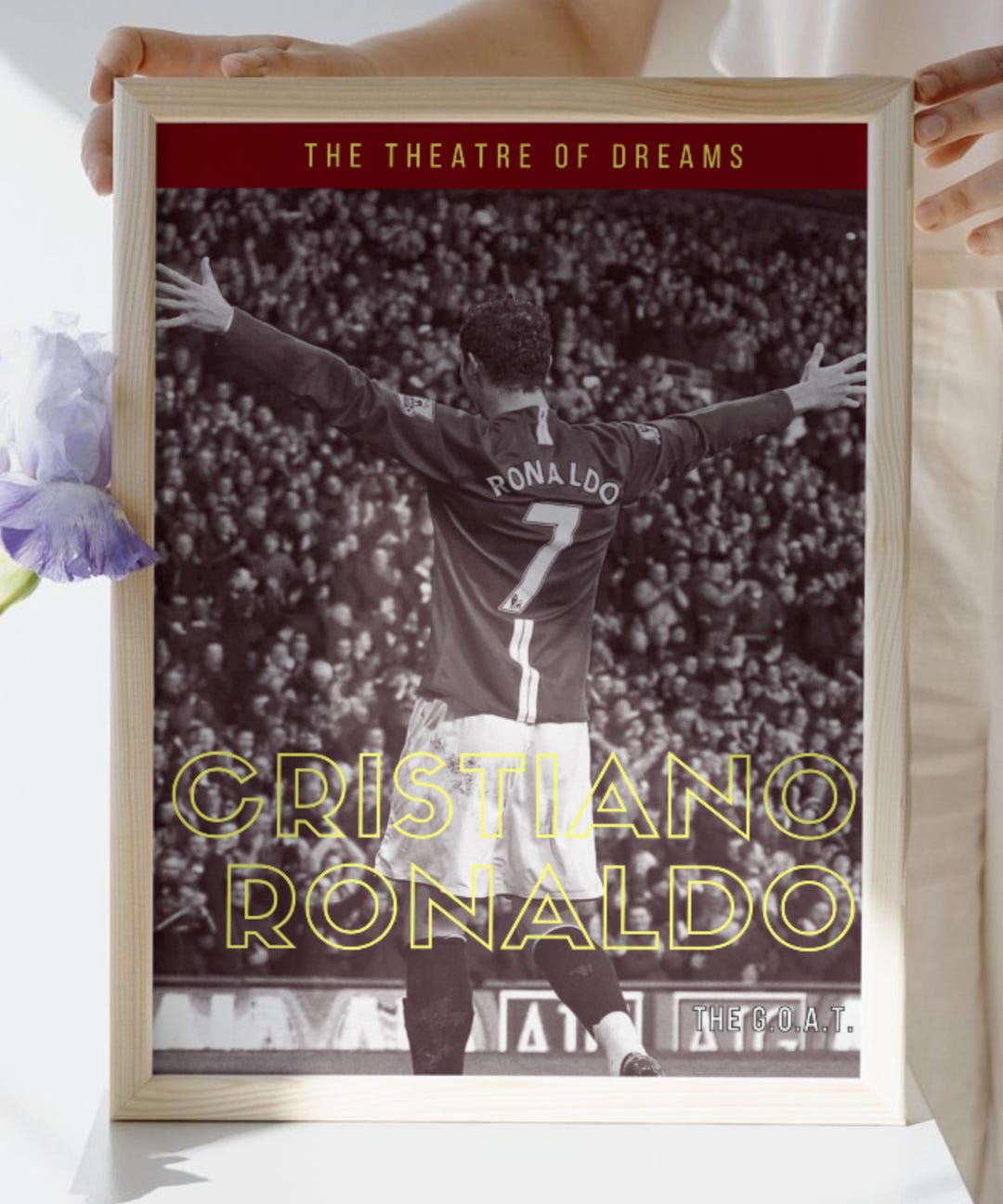 Cristiano Ronaldo Poster, Ronaldo Gift Print, CR7 Poster Gift ...