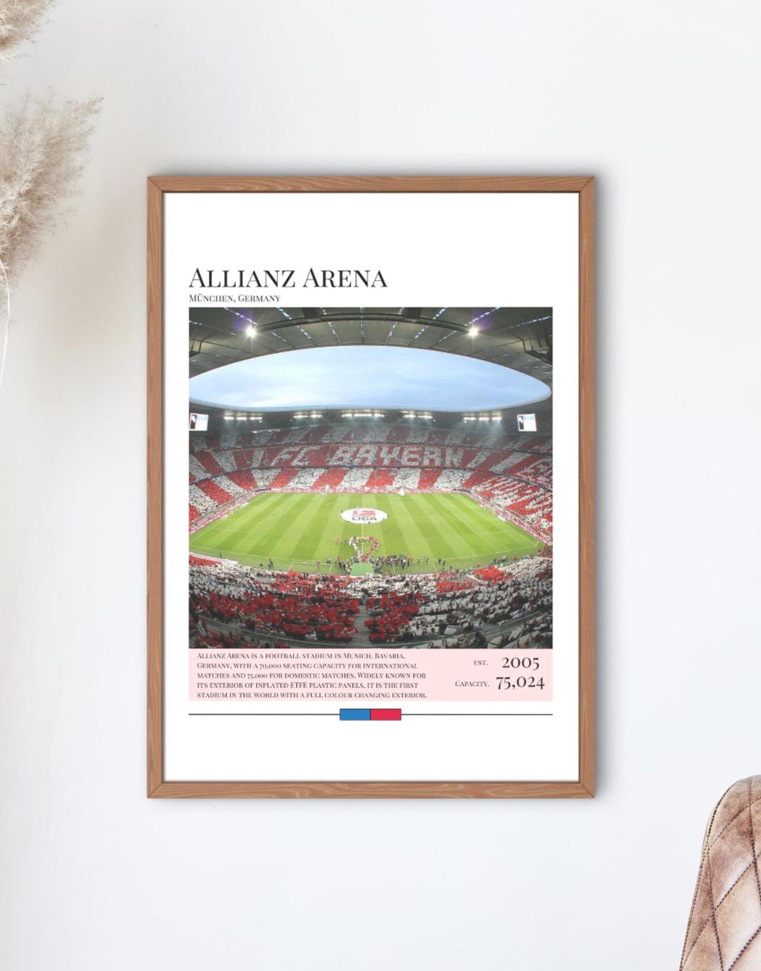 Allianz Arena Stadium Poster, Bayern Munich Poster Print, Football ...