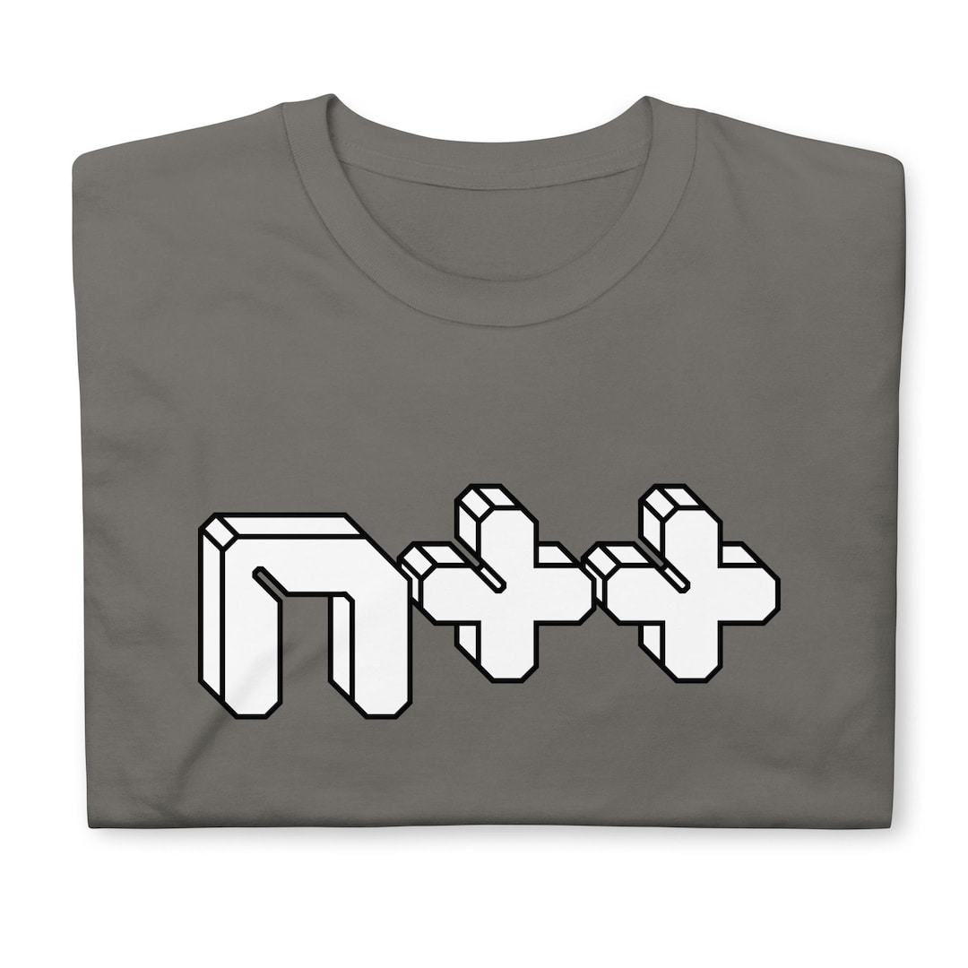 N++ (NPLUSPLUS) Extruded Logo - Short-sleeve Unisex T-shirt - Etsy