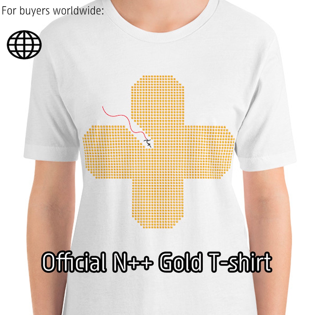 N++ (NPLUSPLUS) Ninja and Gold Tshirt - Short-sleeve Unisex T-shirt ...
