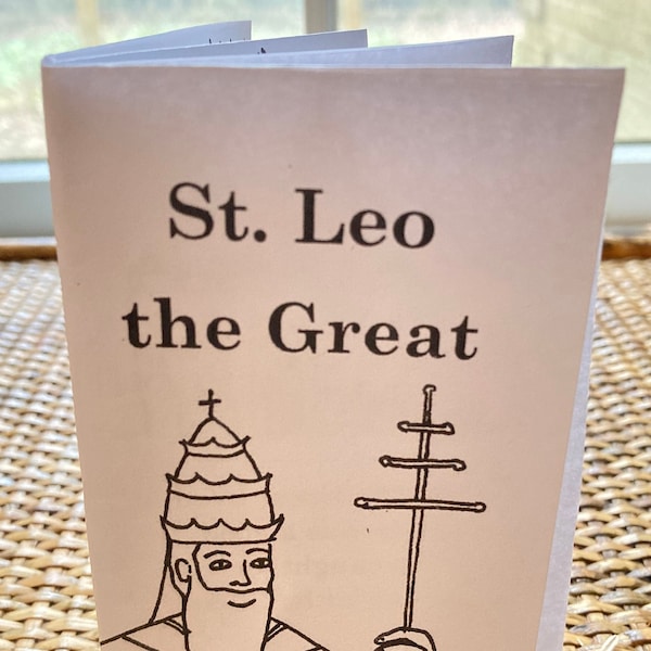 St. Leo the Great Easy Reader printable Mini Book - Etsy