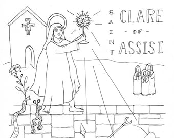 st francis of assisi coloring book
