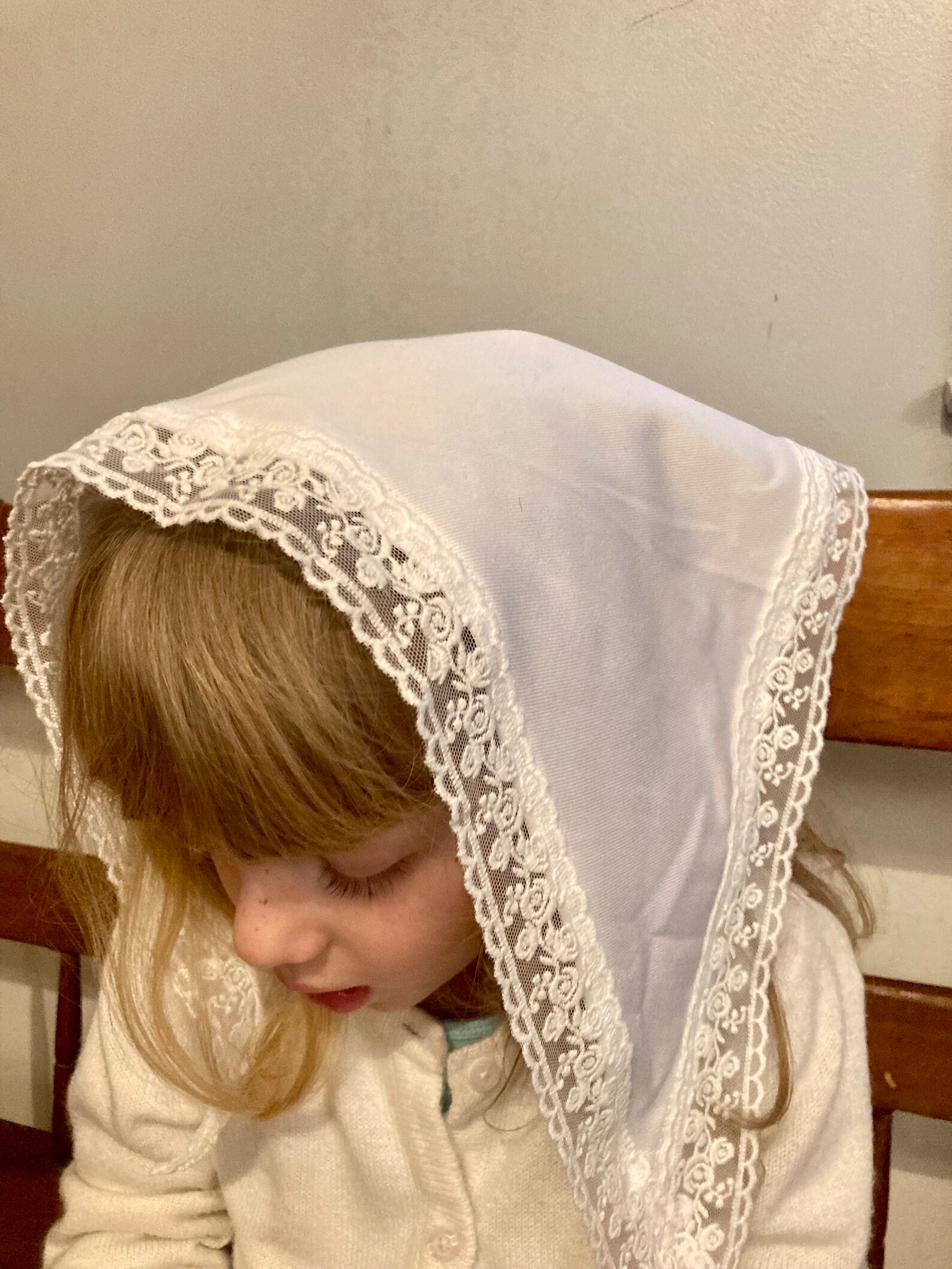 Chapel Veil/mantilla for Little Girls and Toddlers, Catholic Mass ...