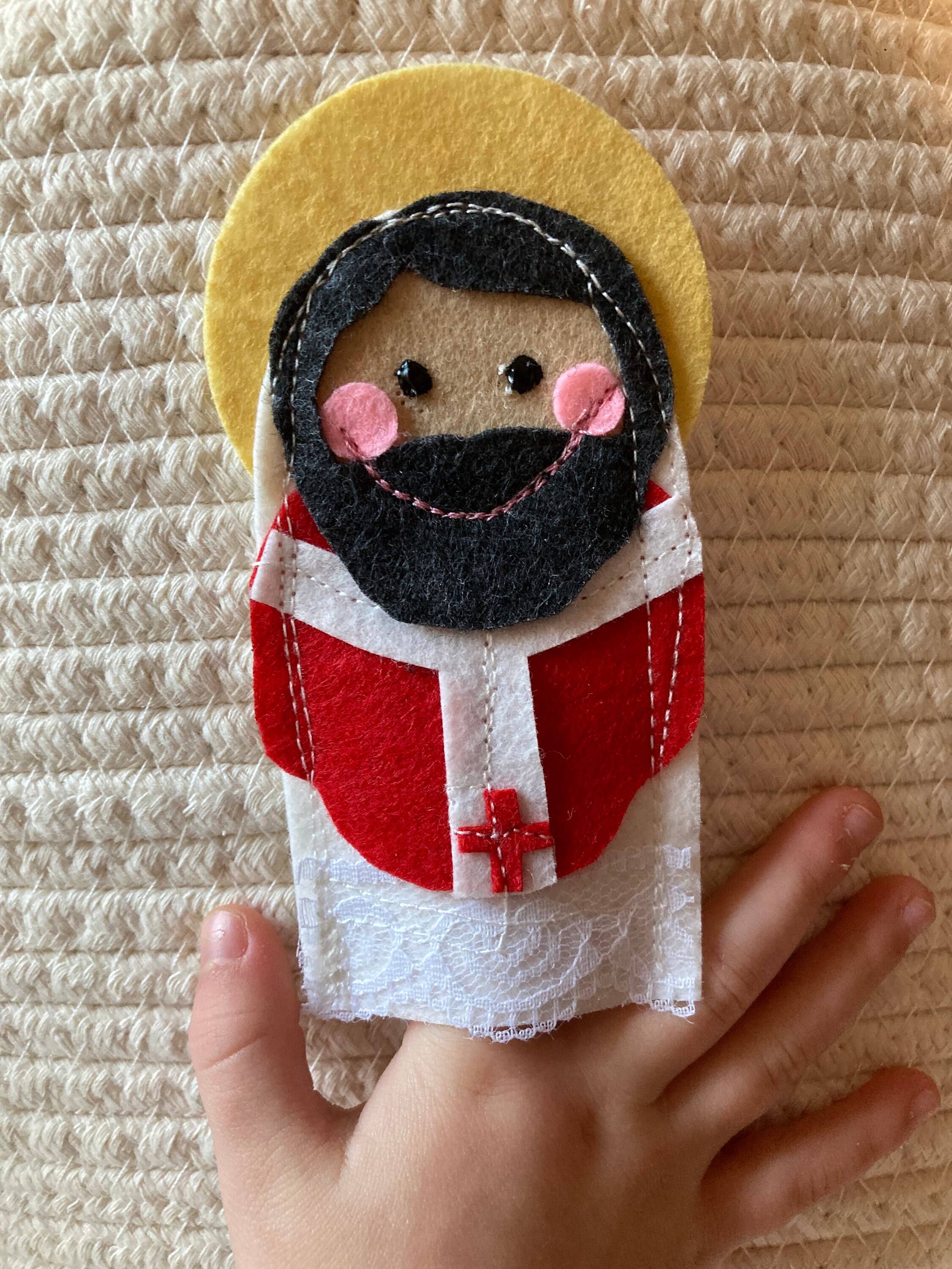Catholic Saint Finger Puppet Doll- Choose Your Saint - Etsy