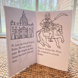 St. Leo the Great- Easy Reader (printable Mini Book) - Etsy