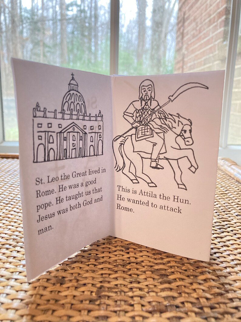 St. Leo the Great- Easy Reader (printable Mini Book) - Etsy