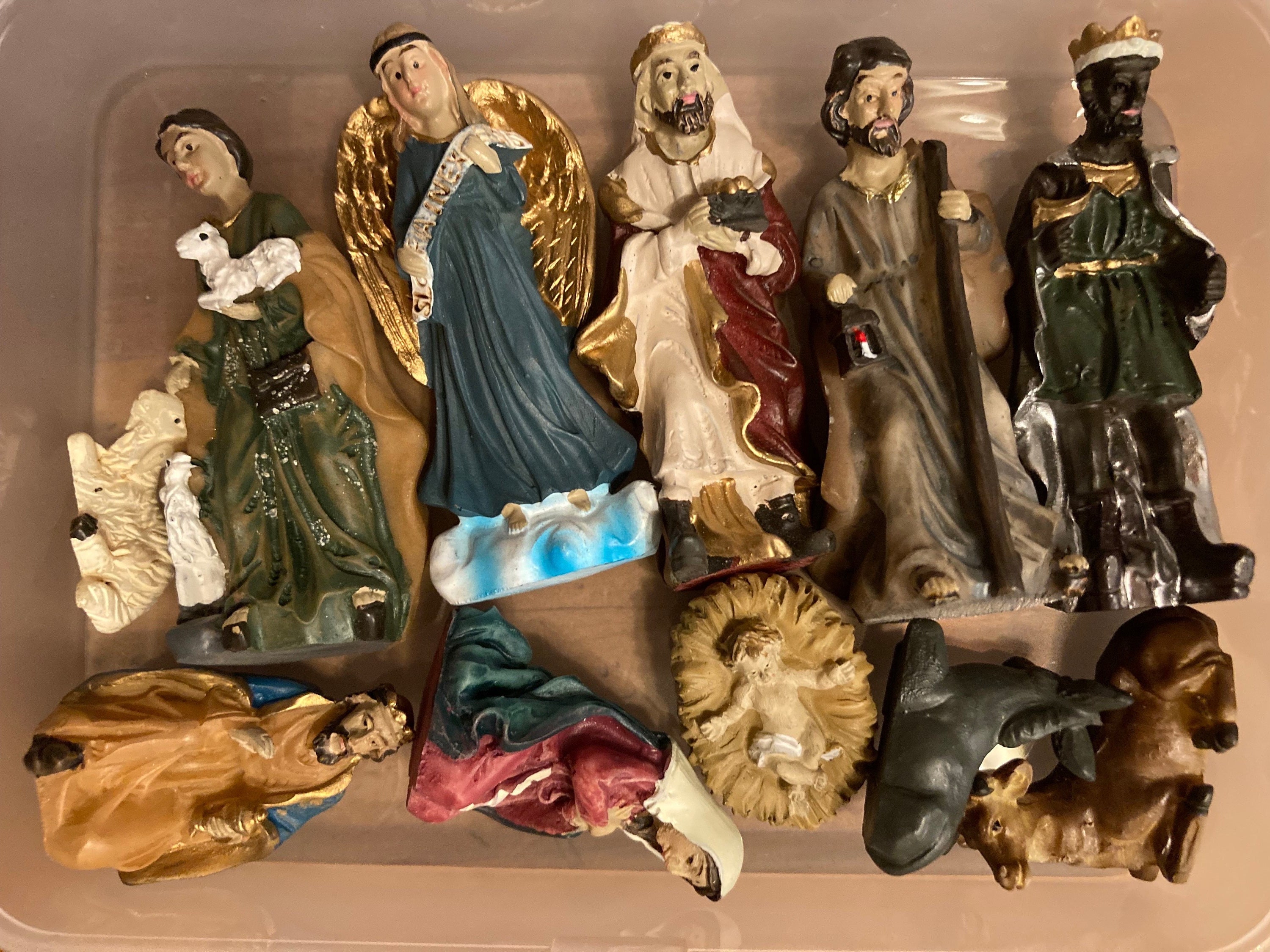 Nativity Story Sensory Play Bin Journey to Bethlehem, Birth of Christ ...