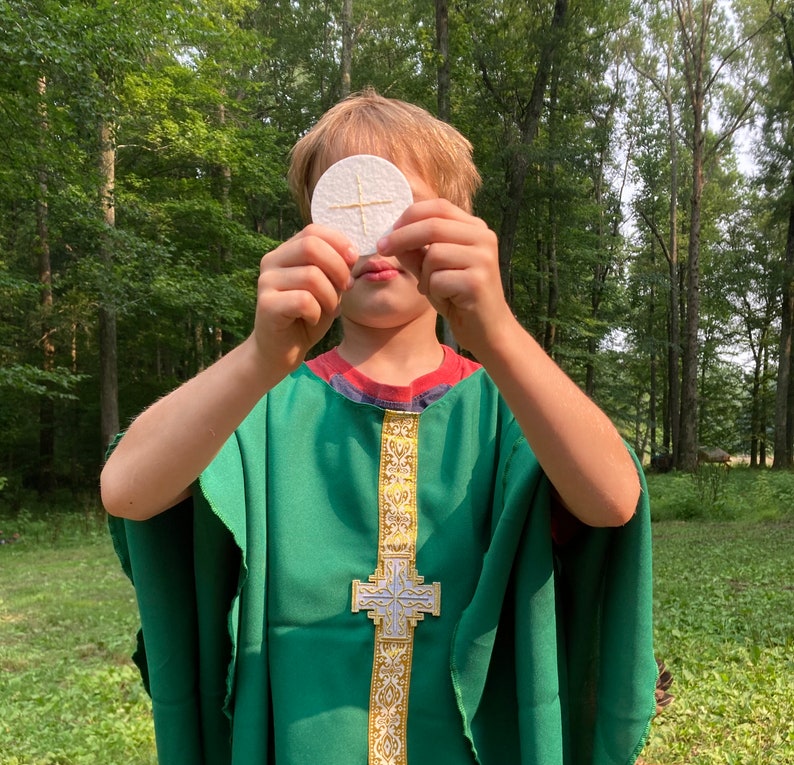 Multiple Colors: Catholic Kids’ Chasuble- Play Priest Vestment ...