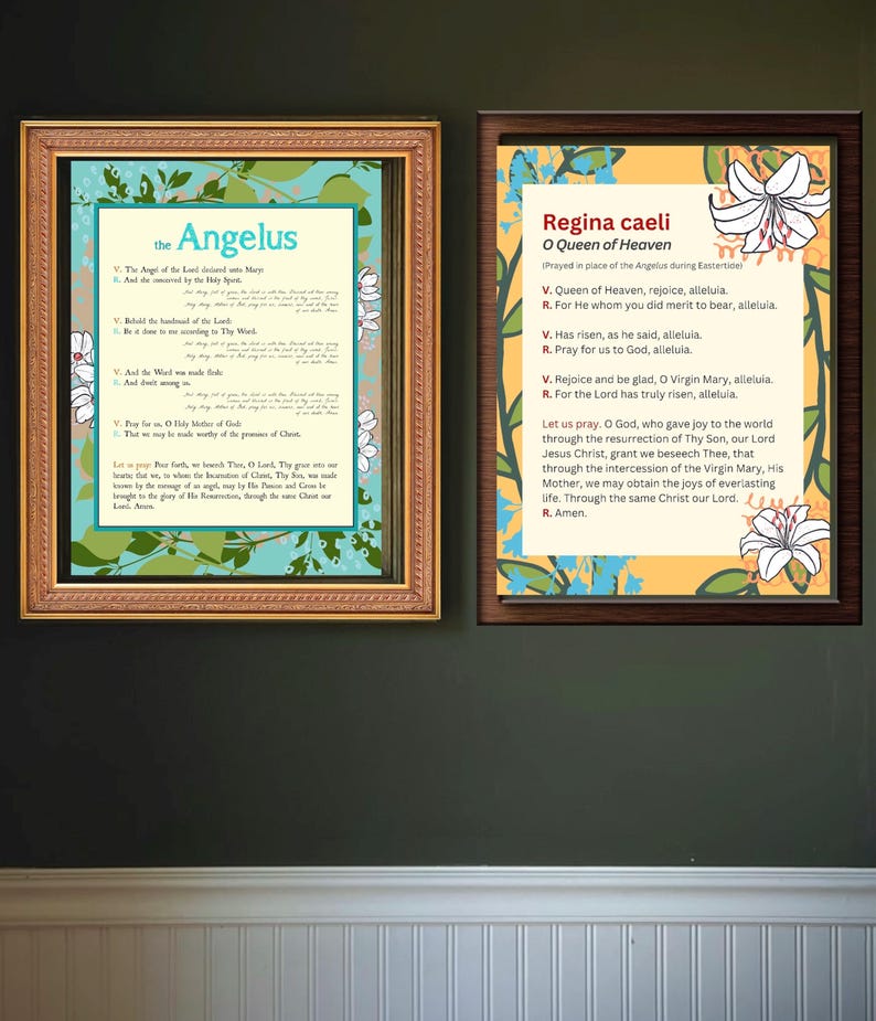 The Angelus- Catholic Prayer Printable. Two Versions Plus BONUS Regina ...