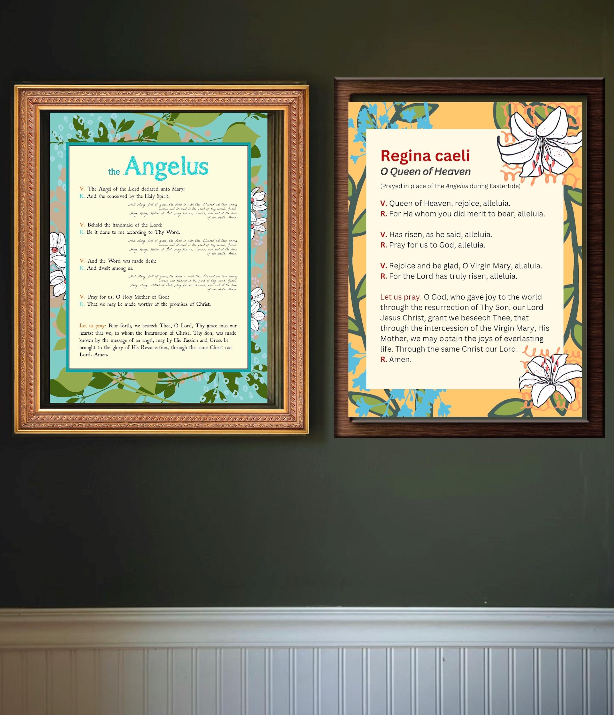 The Angelus- Catholic Prayer Printable. Two Versions Plus BONUS Regina ...
