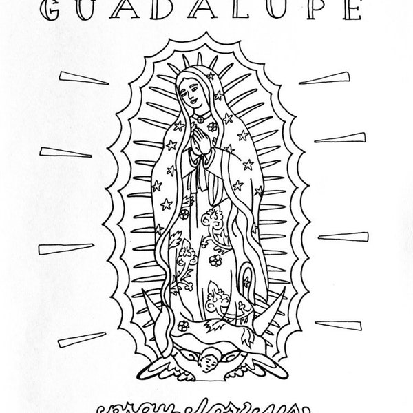 Our Lady of Guadalupe/st. Juan Diego Maze Activity Sheet - Etsy