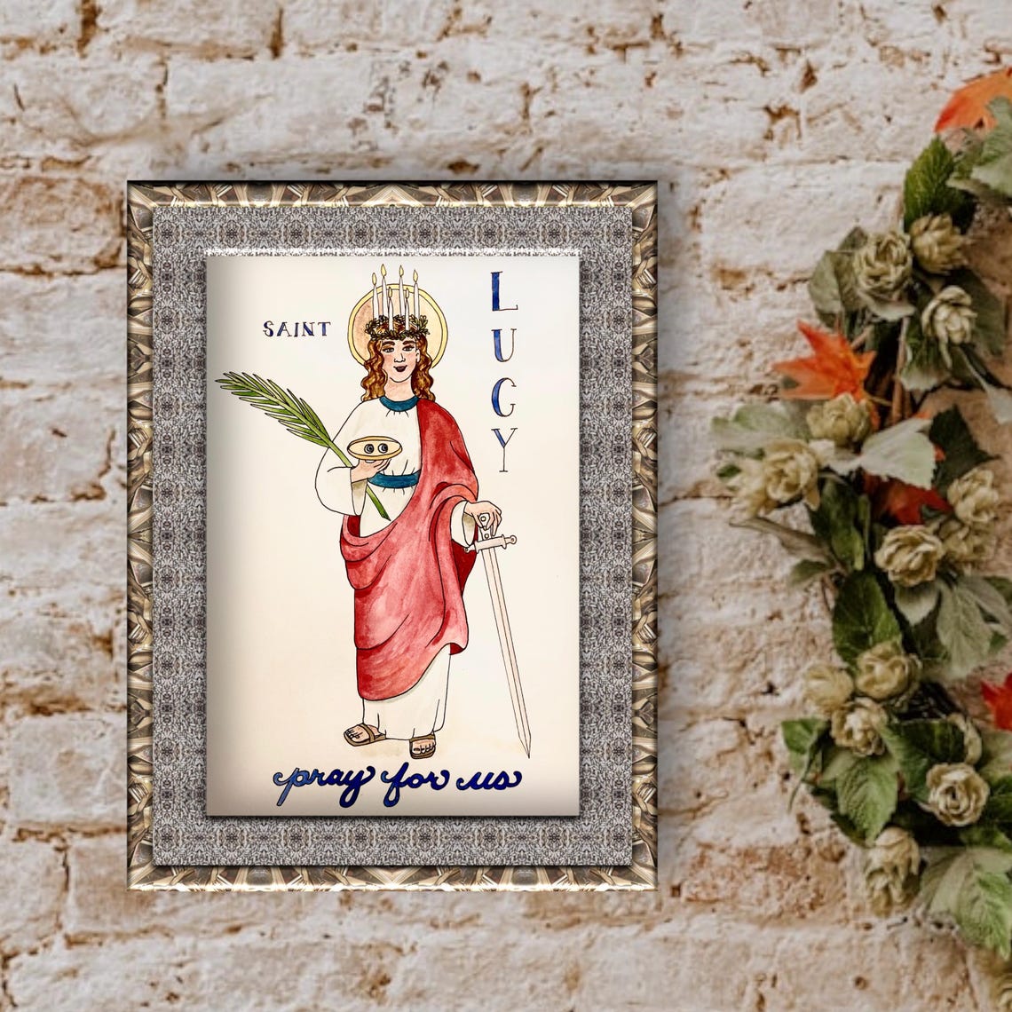 Saint Lucy Print - Etsy