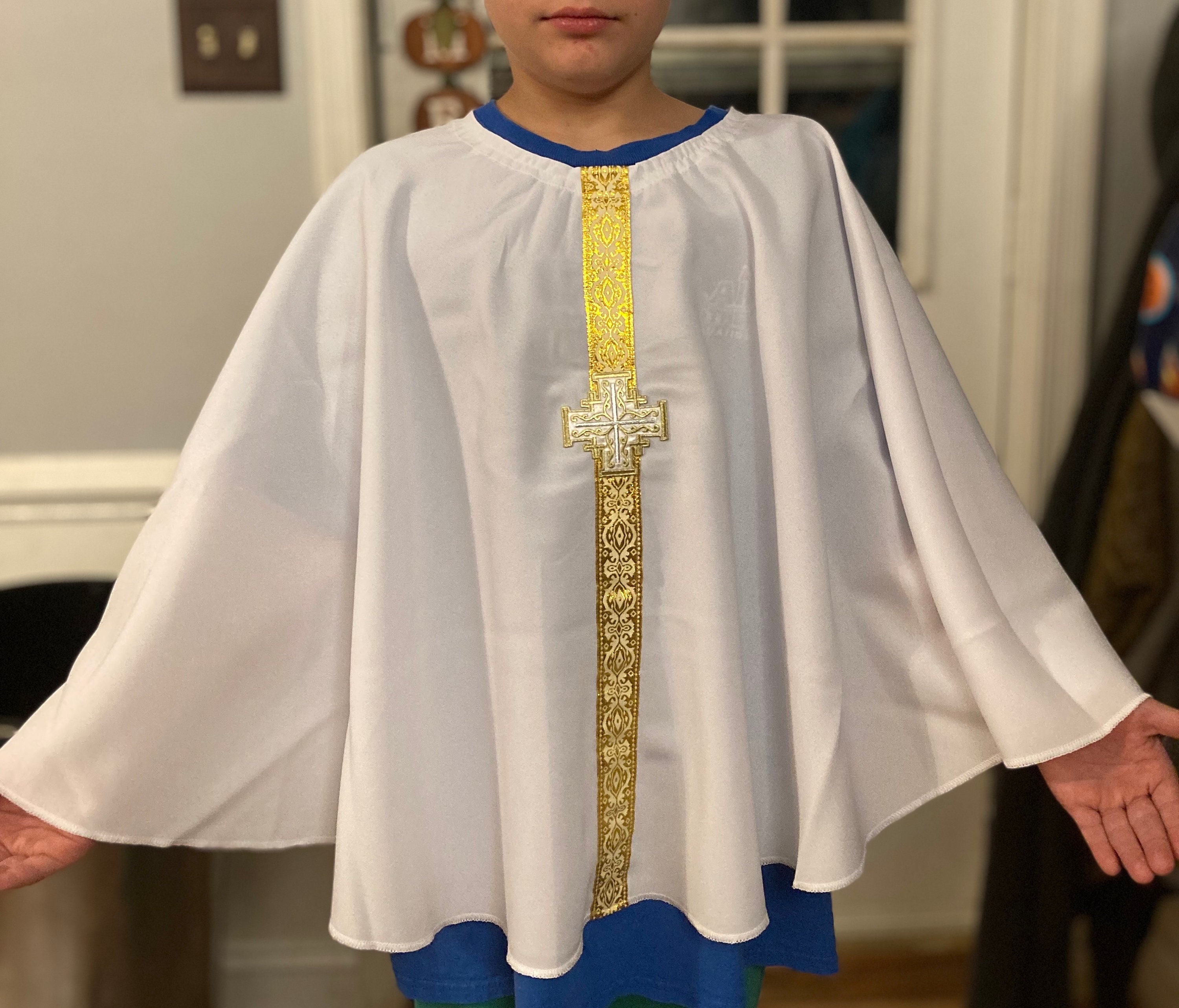 Multiple Colors: Catholic Kids Chasuble Play Priest Vestment for Mass ...