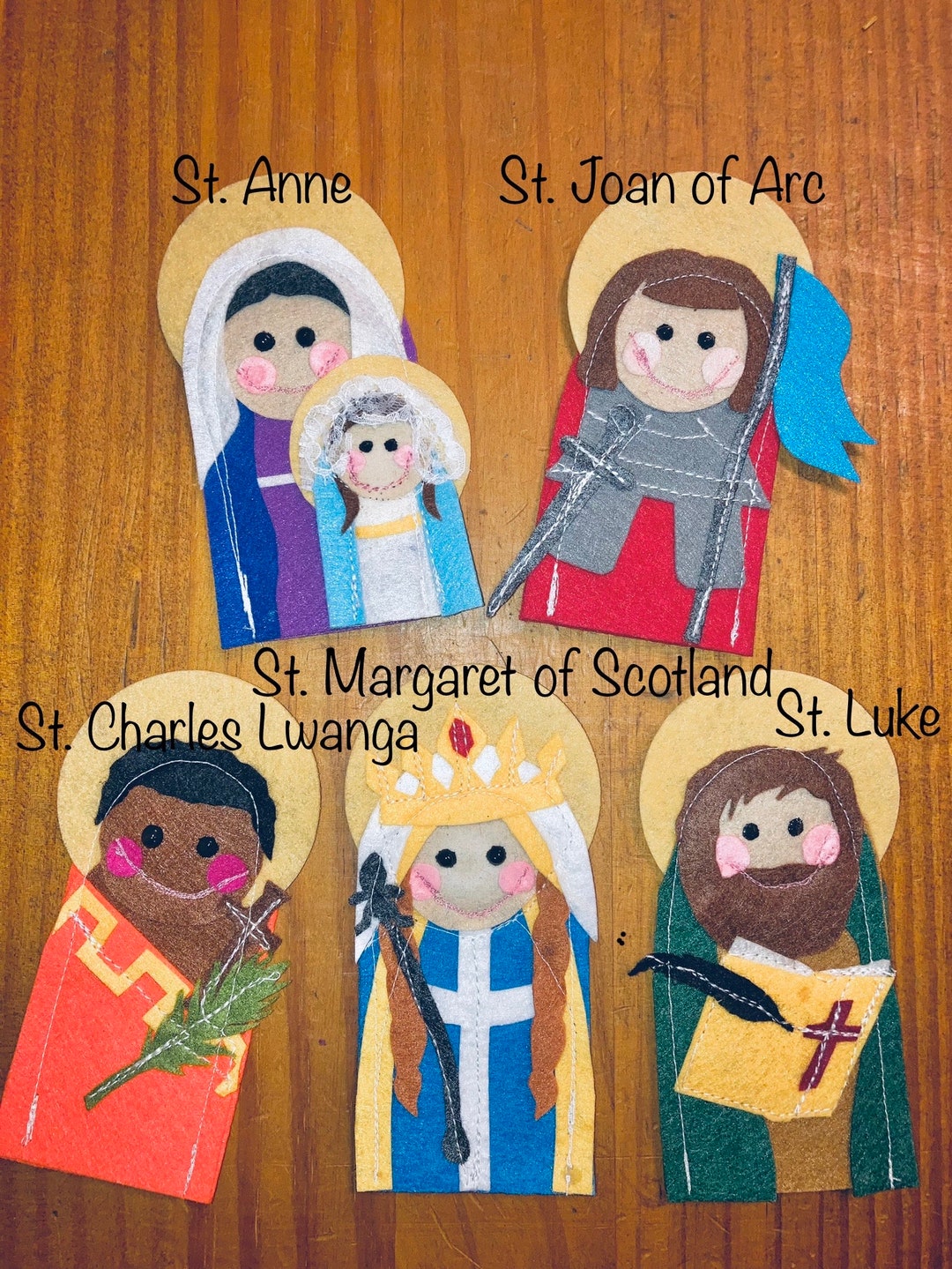 Catholic Saint Finger Puppet Doll- Choose Your Saint - Etsy