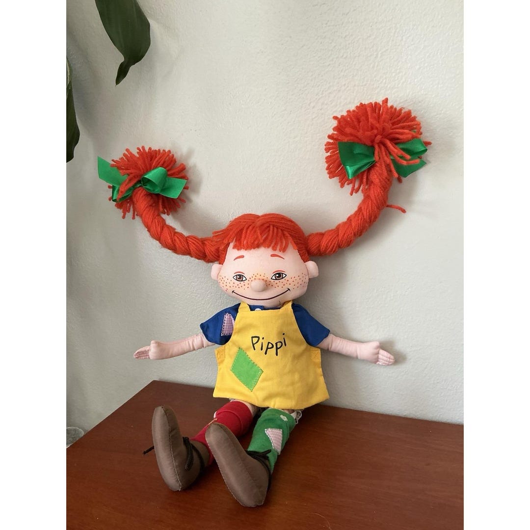 Vintage Omega Toy Pippi Longstocking Collector's Edition Doll Stuffed ...