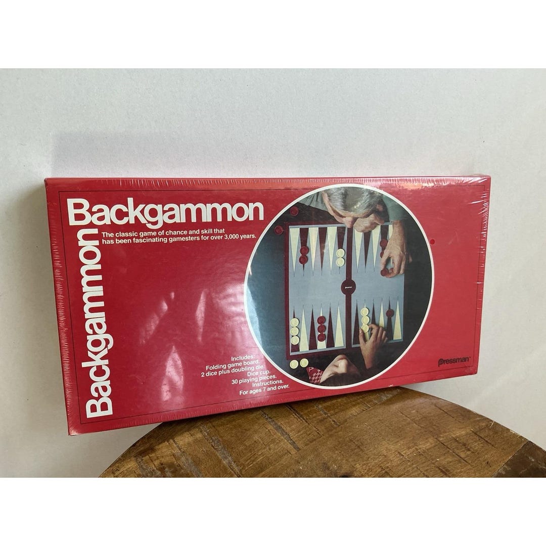 Vintage Pressman Backgammon Board Game Set #5514 - NEW SEALED BOX - Etsy
