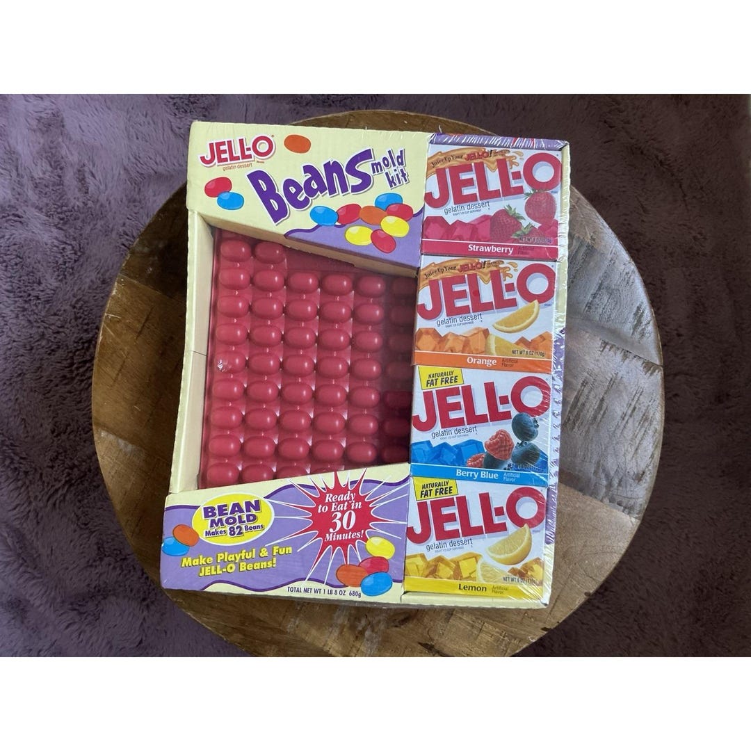Vtg Jello Beans Mold Kit W 4 Jello Boxes Vintage Means Jello Expired - Etsy
