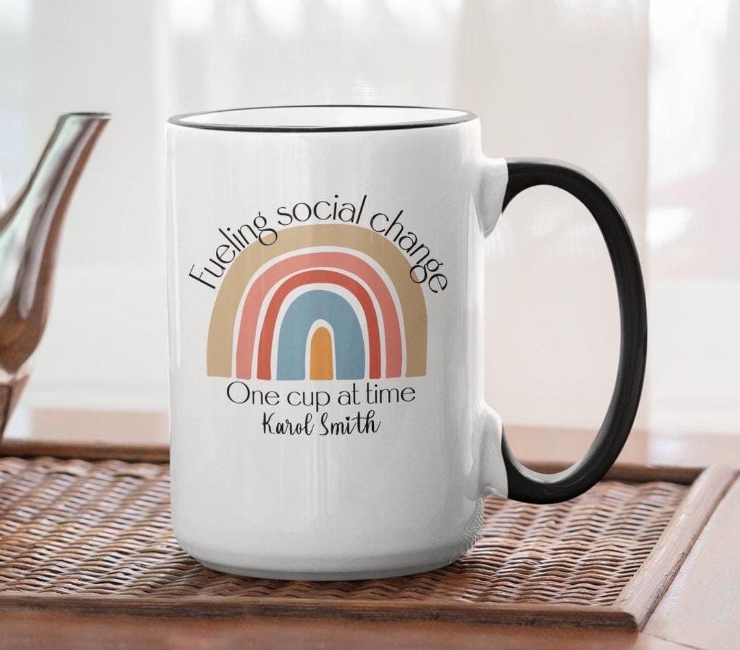 Custom Social Worker Mug Fueling Changes One Cup at a Time Coffee Cup ...