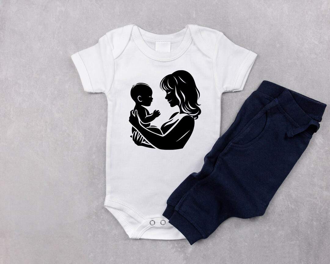 Mother and Child Svg File, Mother and Child Clipart for Cricut, Mom and ...