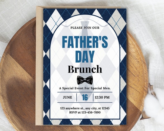 Fathers Day Luncheon Invitations