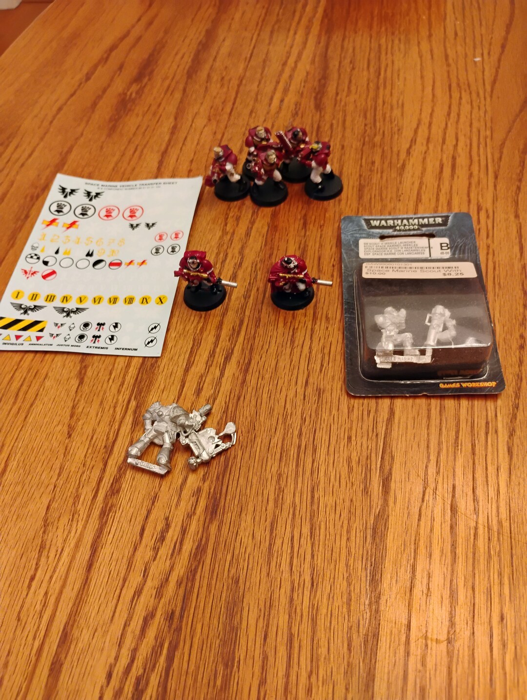 Warhammer Space Marine Blood Angel Scouts and Captain Tycho - Etsy