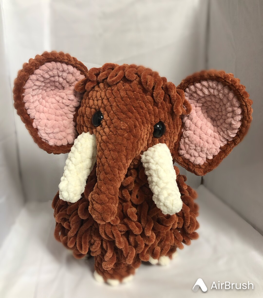 Mammoth Crochet Plushie - Etsy