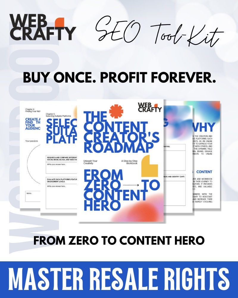 Content Creator's Roadmap Roadmap to Riches Master Resale Rights Done for You Faceless Marketing ...