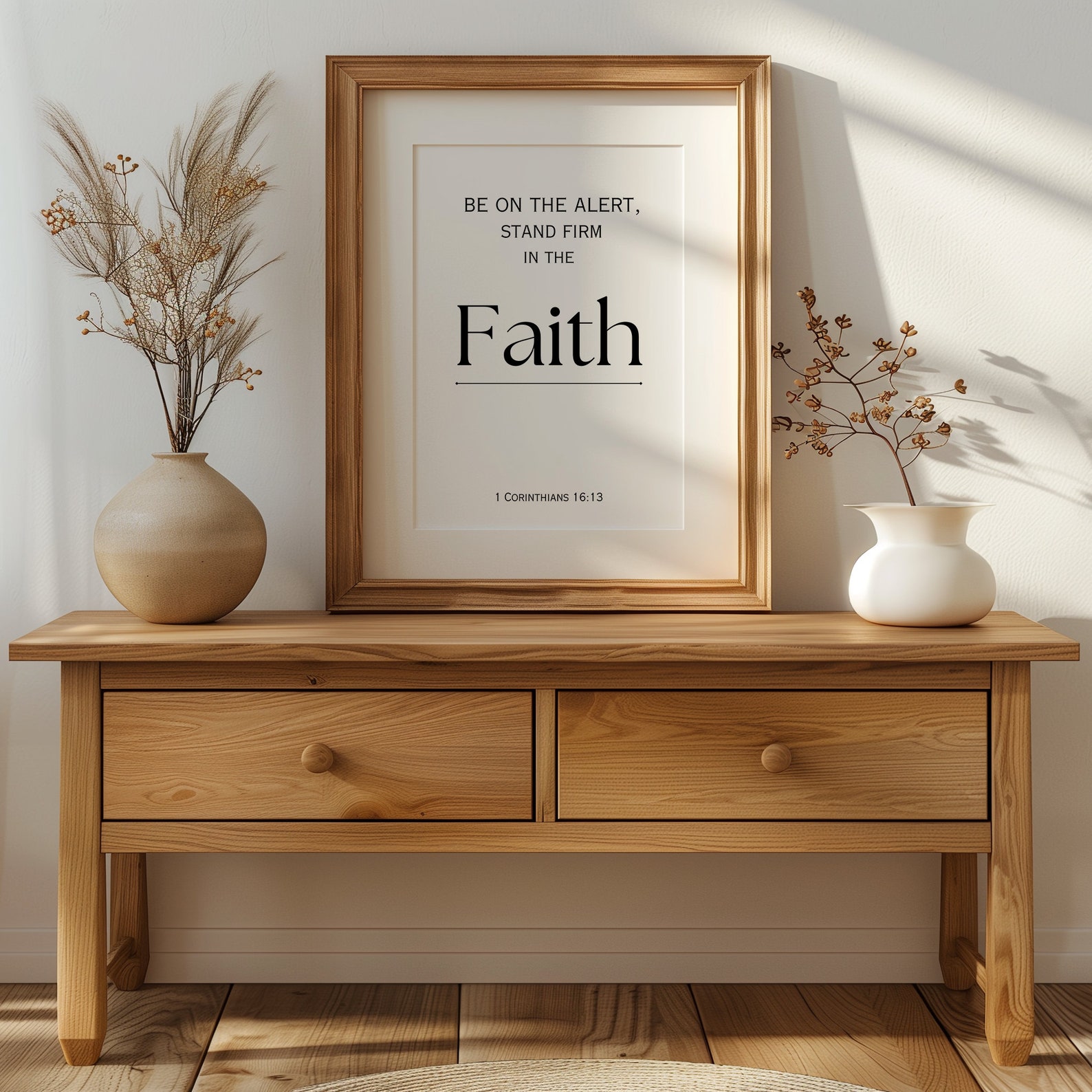 1 Corinthians 16:13, Be on the Alert,stand Firm in the Faith, Bible ...